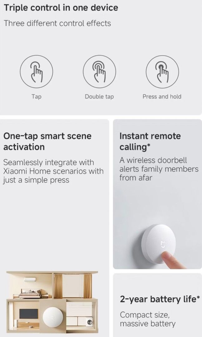 Xiaomi Mi Wireless Switch, TV & Home Appliances, TV & Entertainment ...