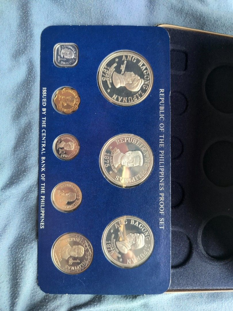 1975 Republic of the Philippines Silver coin Proof Set, Hobbies & Toys ...