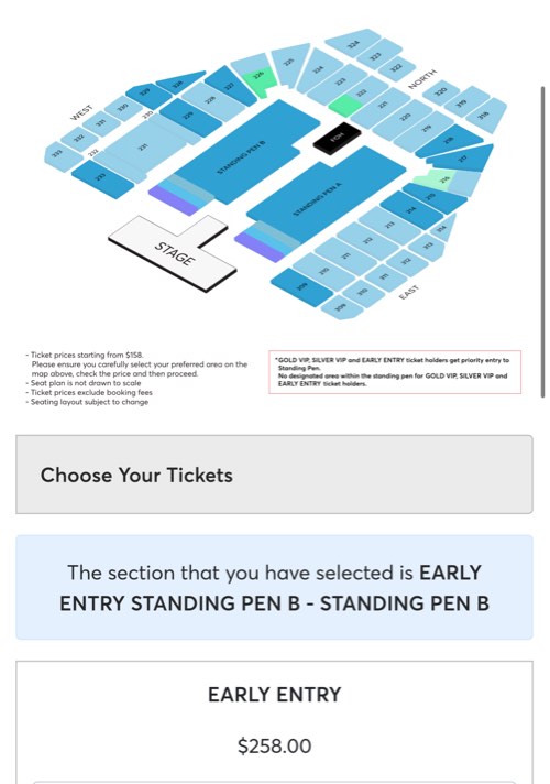 2x Doja Cat Ma Vie World Tour Early Entry Standing Pen B Ticket ...