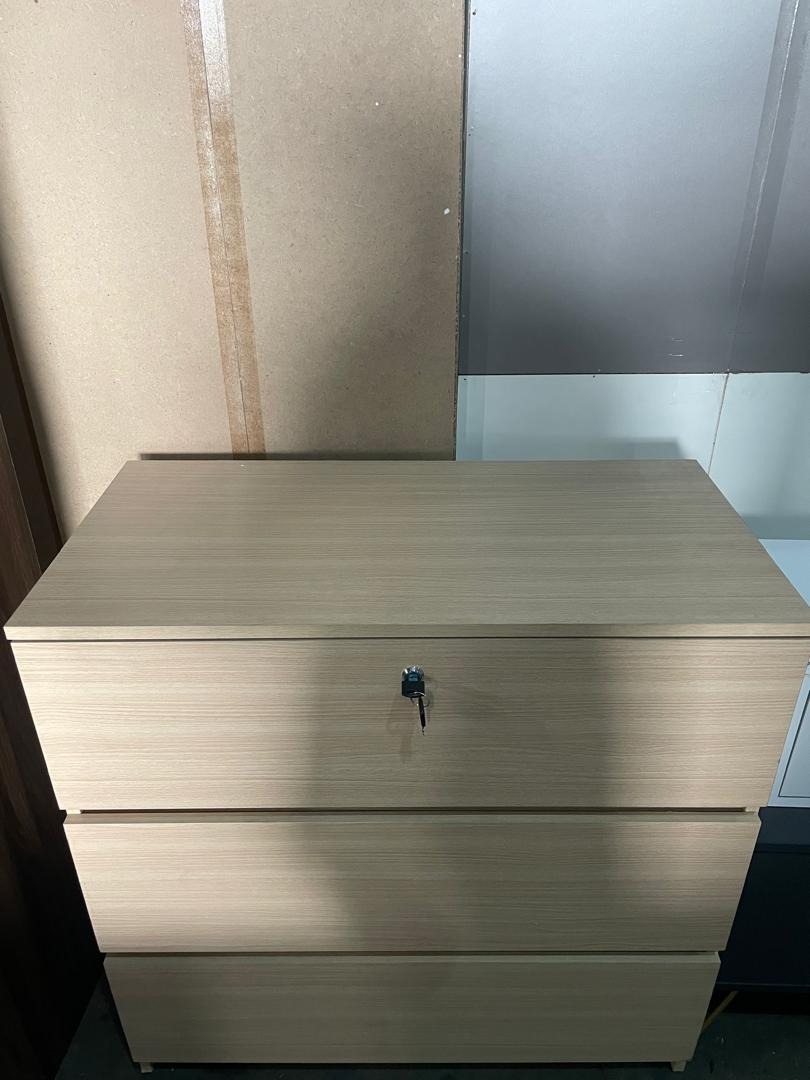( DEFECT ITEM) 3 Layer Chest Drawer with Layer Lock / Bigger Size ...