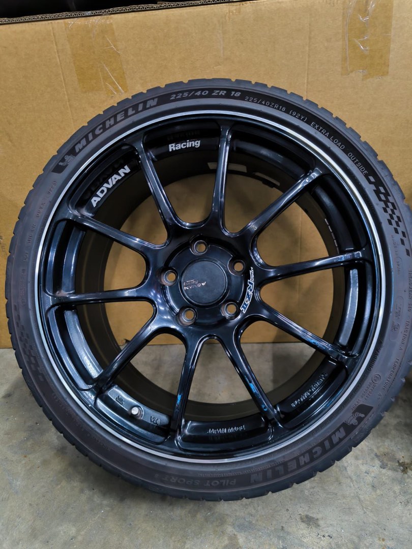 Advan Racing Rz2, Car Accessories, Tyres & Rims on Carousell