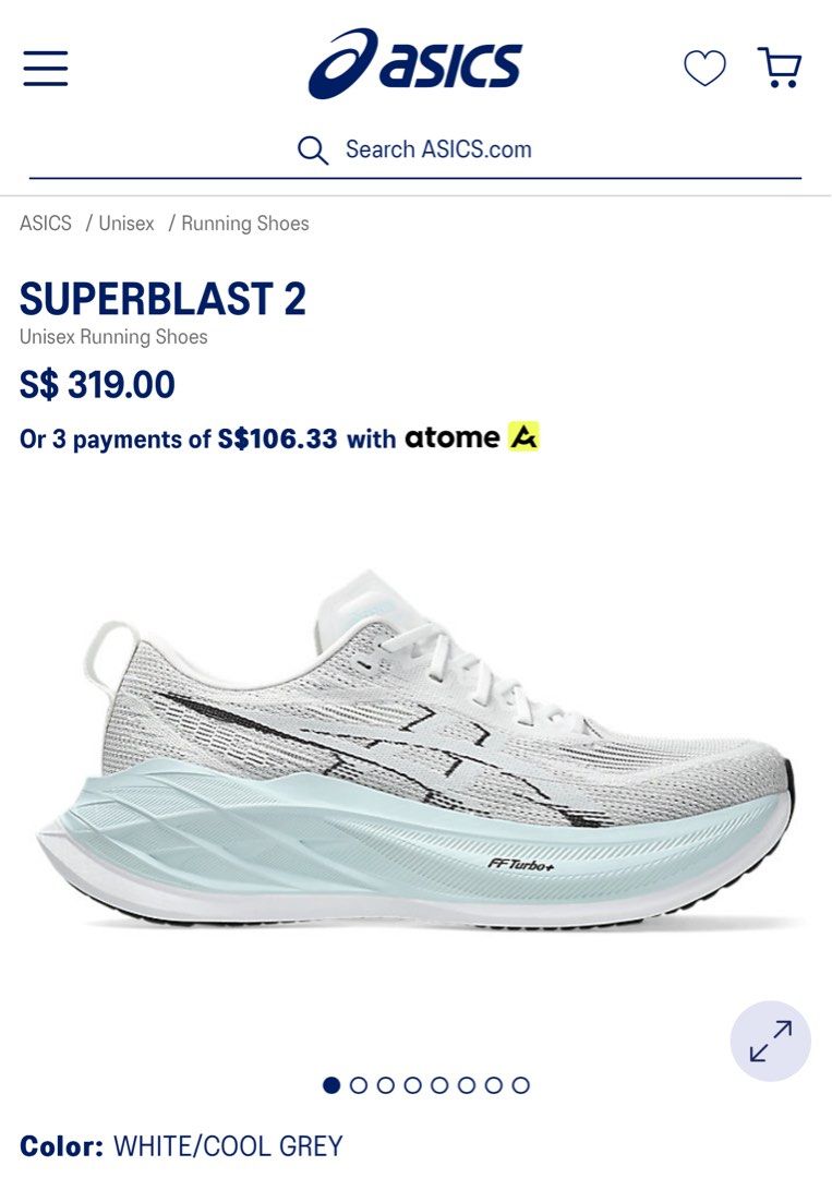 Authentic Asics Superblast 2 Unisex Running Shoes, Men's Fashion ...