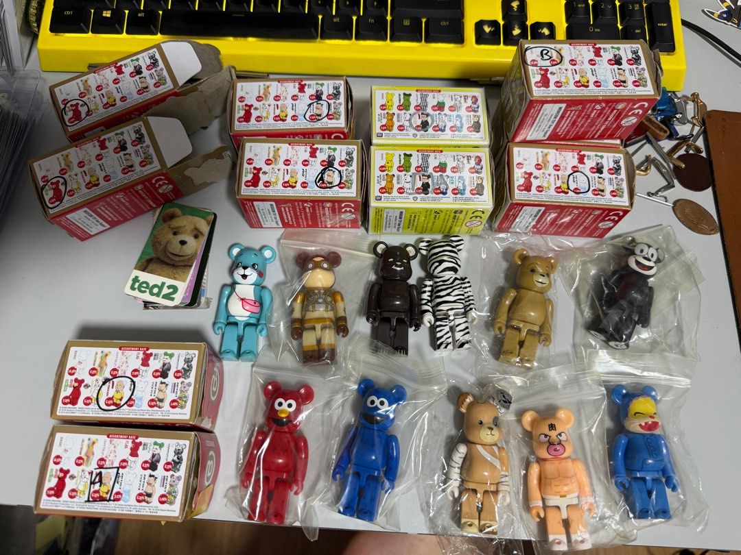Bearbricks Series 24 27 28 29 30 31 32 One Punch Genos Ted Elmo Cookie ...