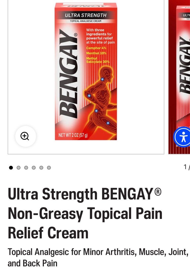 Bengay Ultra Strength Pain Relief Cream, Beauty & Personal Care, Bath ...