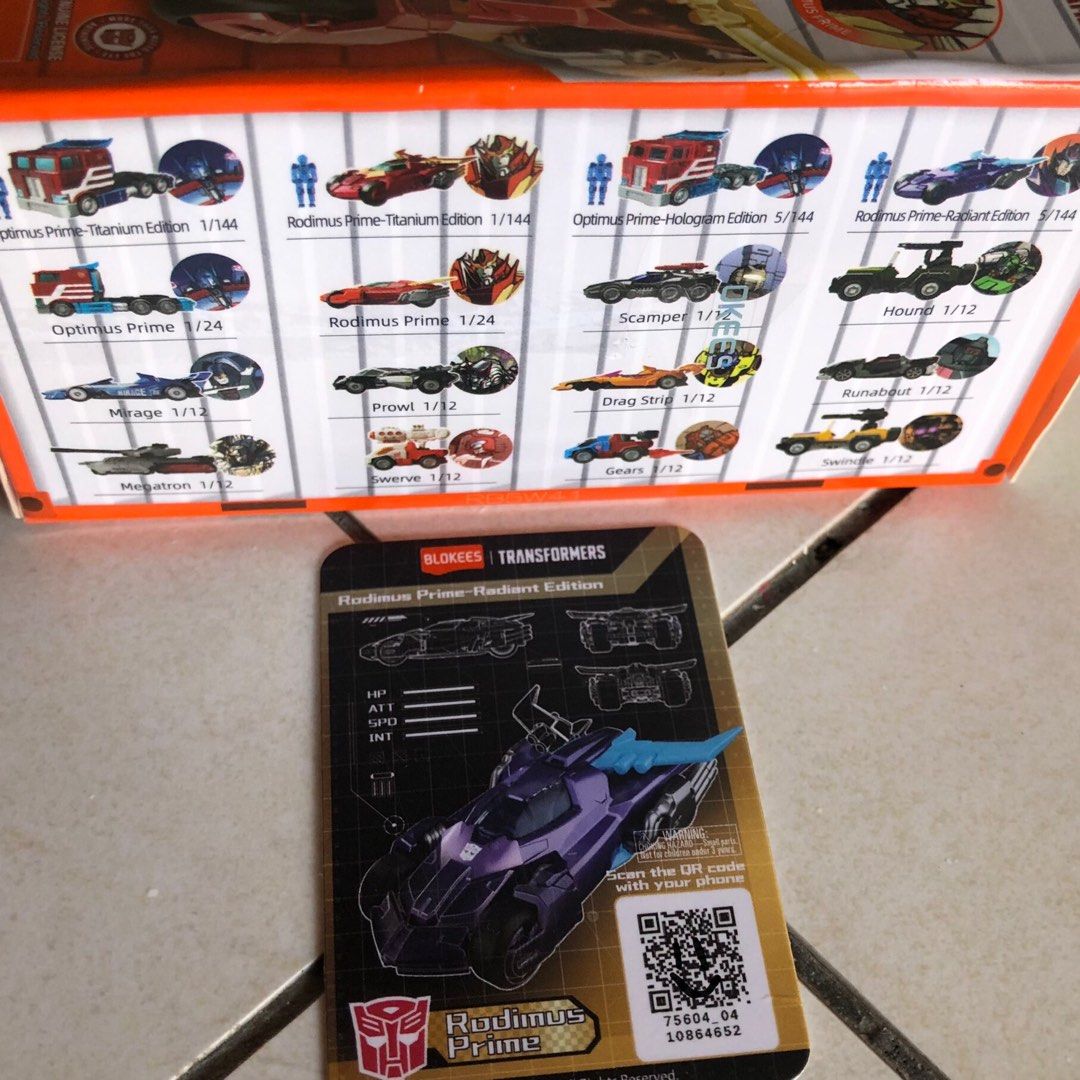 Blokees Wheels Transformers C01 Secret Radiant Rodimus Primes, Hobbies ...