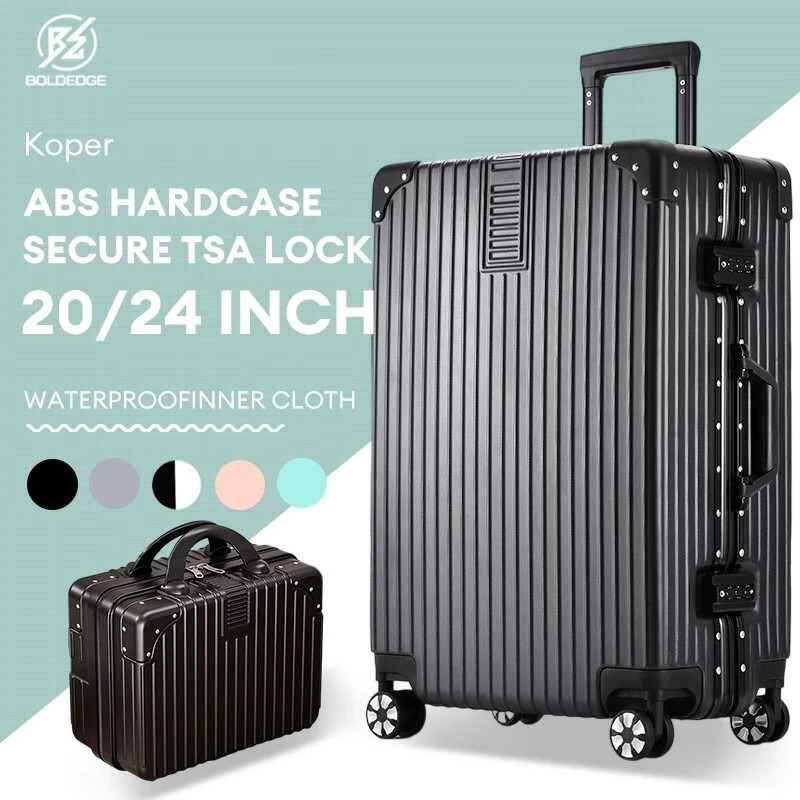BoldEdge Koper 20/24 Inch Kabin Bagasi Koper Kapasitas Besar Anti Air ...