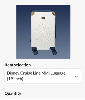 Disney cruise line mini luggage For Sale | Luggage | Carousell Singapore
