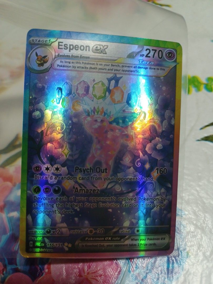 Espeon ex - 155/131 - SV: Prismatic Evolutions (PRE) Pokemon cards ...