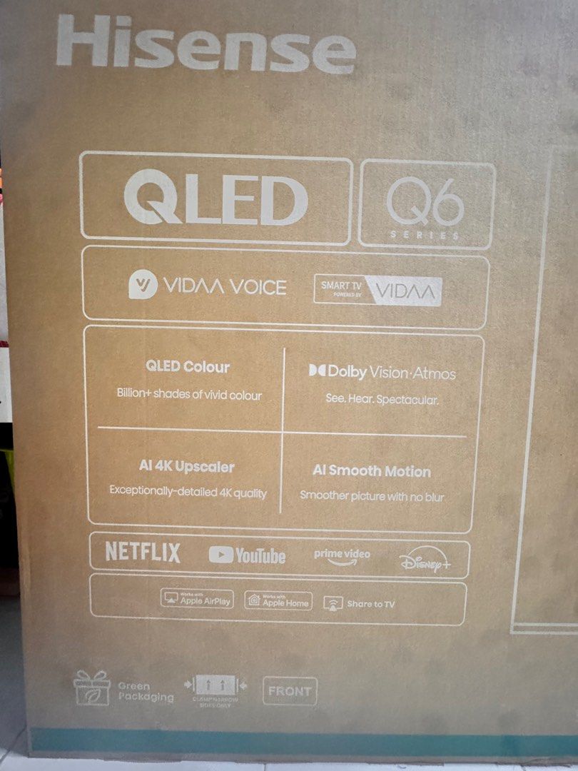 Hisense 55" Q6 Series QLED 4K Smart TV - Brand New, TV & Home ...