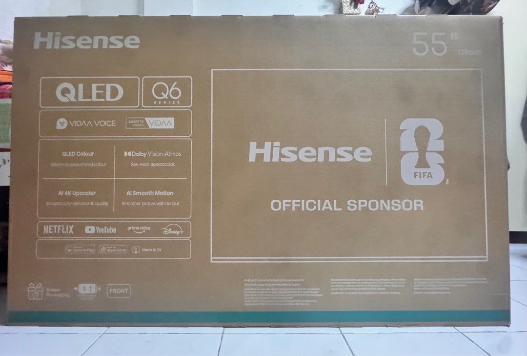 Hisense 55" Q6 Series QLED 4K Smart TV - Brand New, TV & Home ...