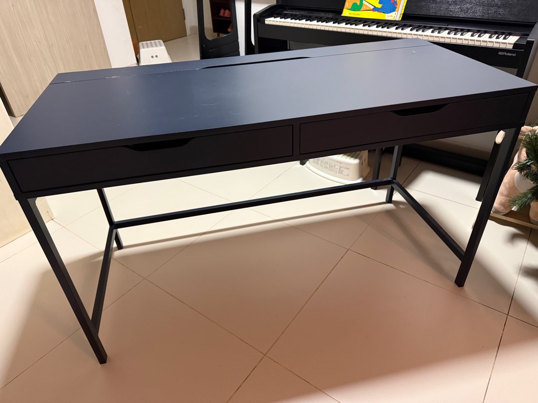IKEA ALEX office table (blue), Furniture & Home Living, Furniture ...