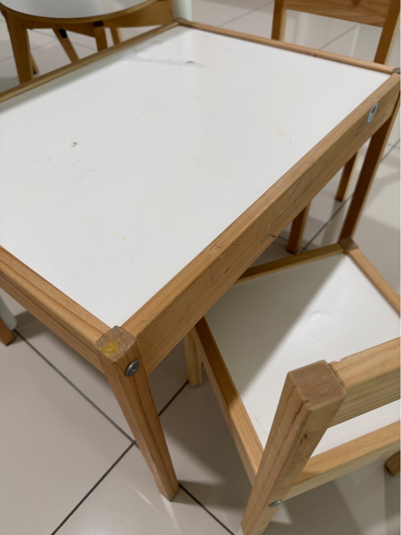 IKEA Children Table & Chairs, Babies & Kids, Baby Nursery & Kids ...