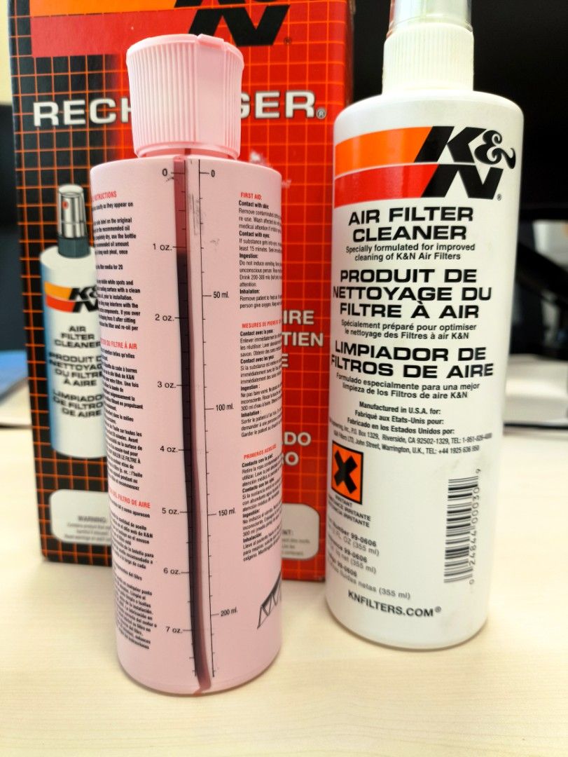K&N Air Filter Recharge Kit - Filter Cleaner & Filter Oil, Car ...