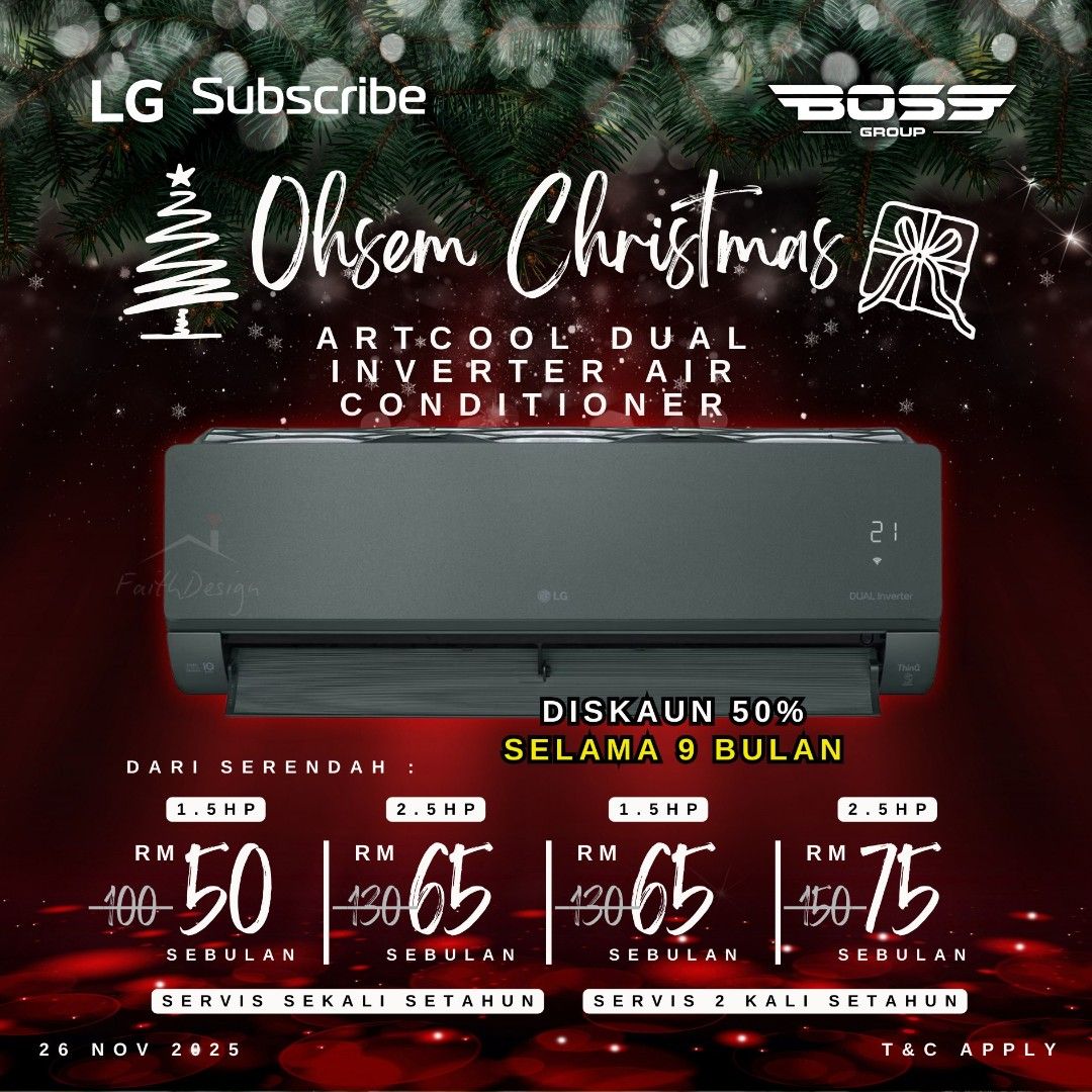 LG Artcool Dual Inverter Air Conditioner, TV & Home Appliances, Air ...