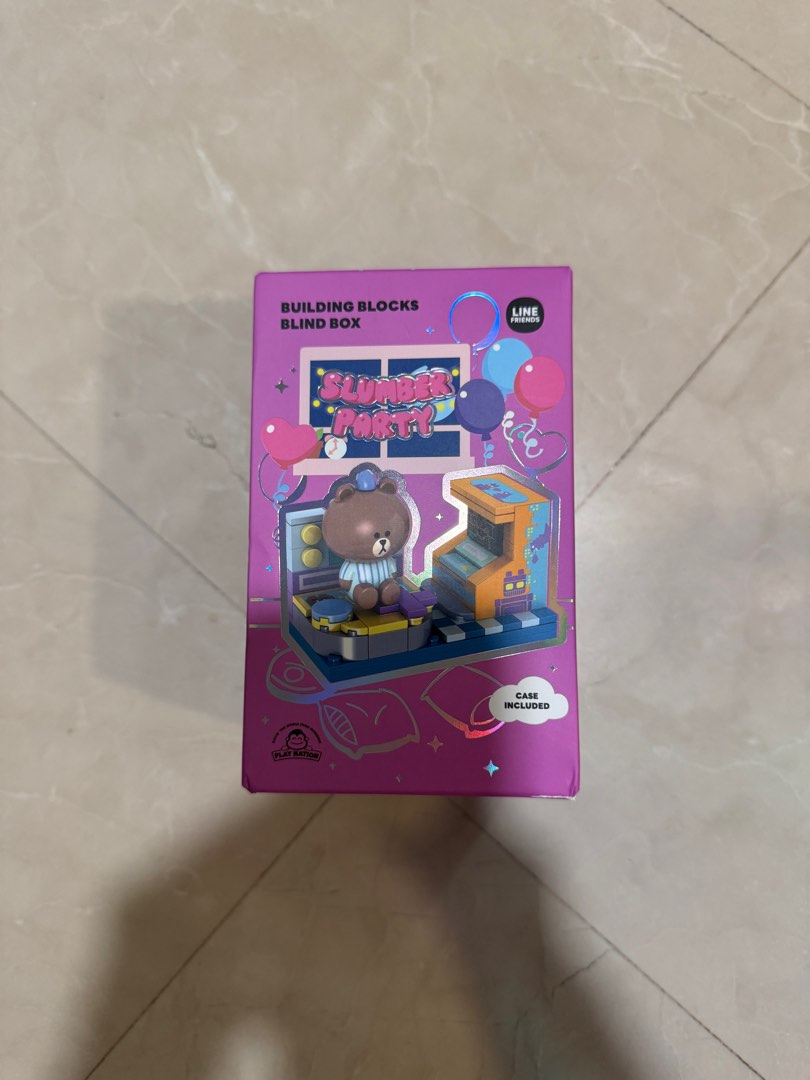 BN authentic Line Friends Slumber Party building blocks Blind Box ...