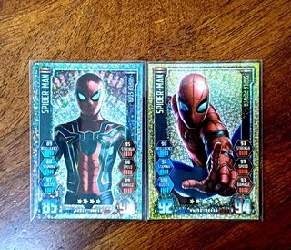 Marvel Hero Attax Avengers Scarlet Witch and Vision Gold Foils Super ...