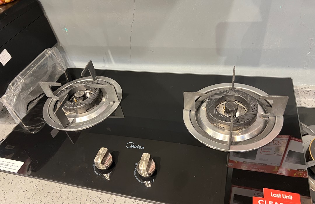 Midea Built-in Two Burners Gas Hob MGH-2411GL 4.8kW (Display Unit), TV ...