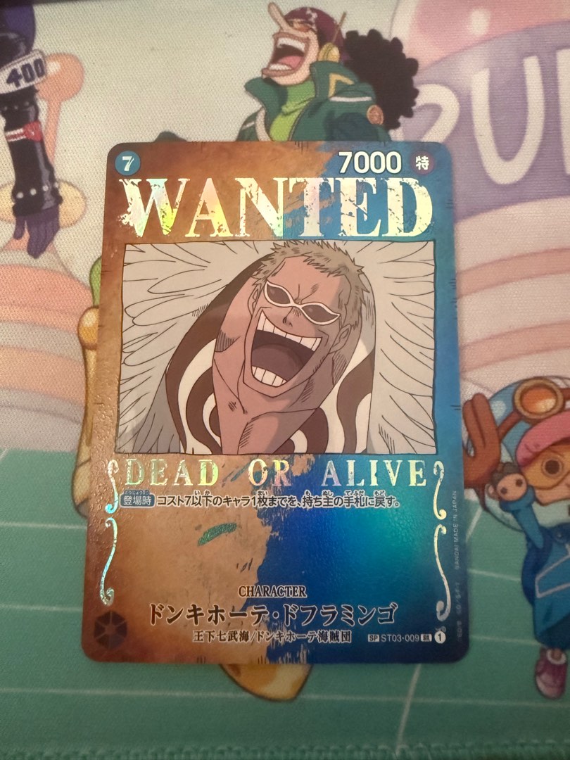 Op03 Doflamingo wanted SP one piece card game, Hobbies & Toys, Toys ...