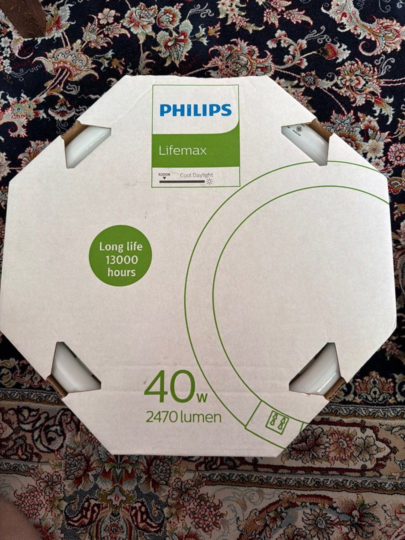 Philips Lifemax 32W Circular Fluorescent Tube, Furniture & Home Living ...