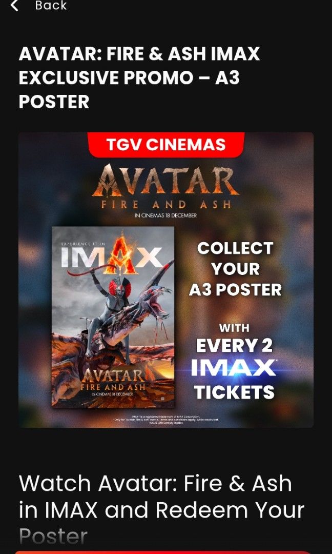 Pre - Order : Avatar : Fire & Ash, Hobbies & Toys, Collectibles & Memorabilia, Fan Merchandise ...