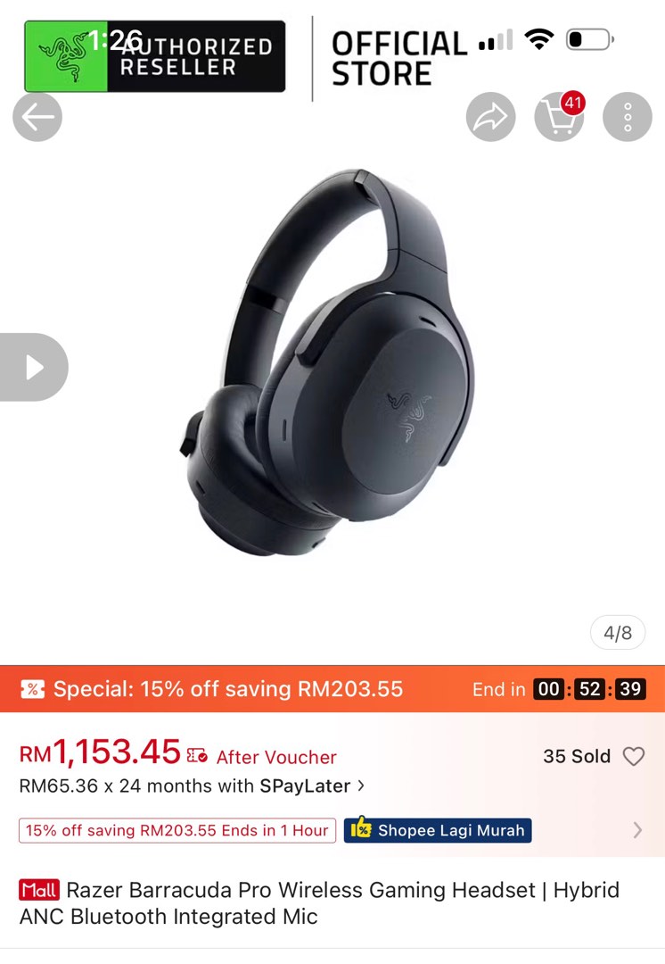 Razer Barracuda Pro Wireless Gaming Headset, Audio, Headphones ...