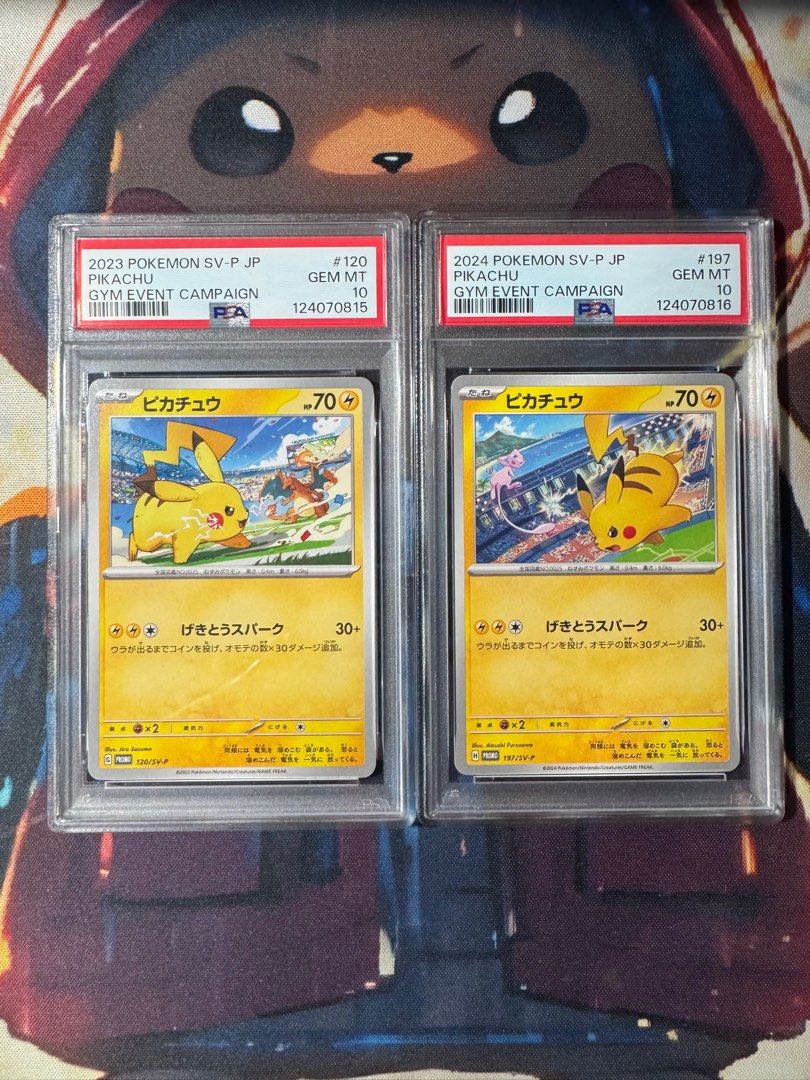 Sequential PSA 10 Pikachu #120 #197 Gym Event Campaign 2023 2024 ...