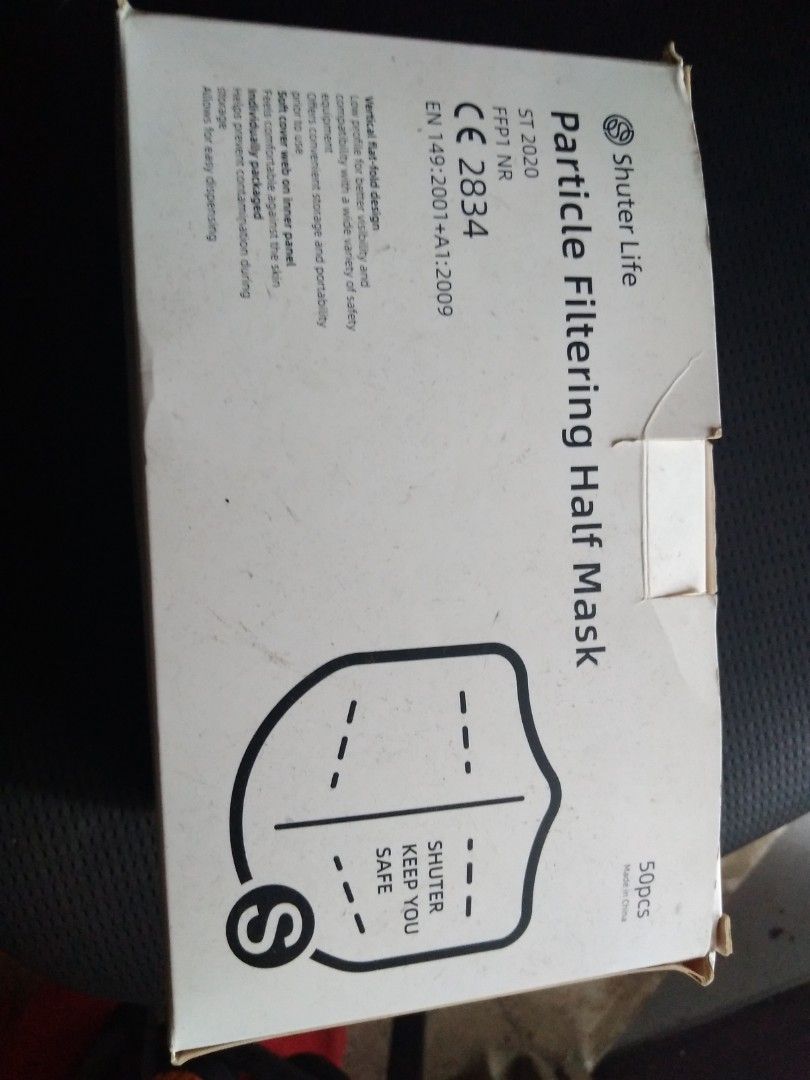 Shuter Life FFP1 NR Particle Filtering Half Mask, Health & Nutrition ...