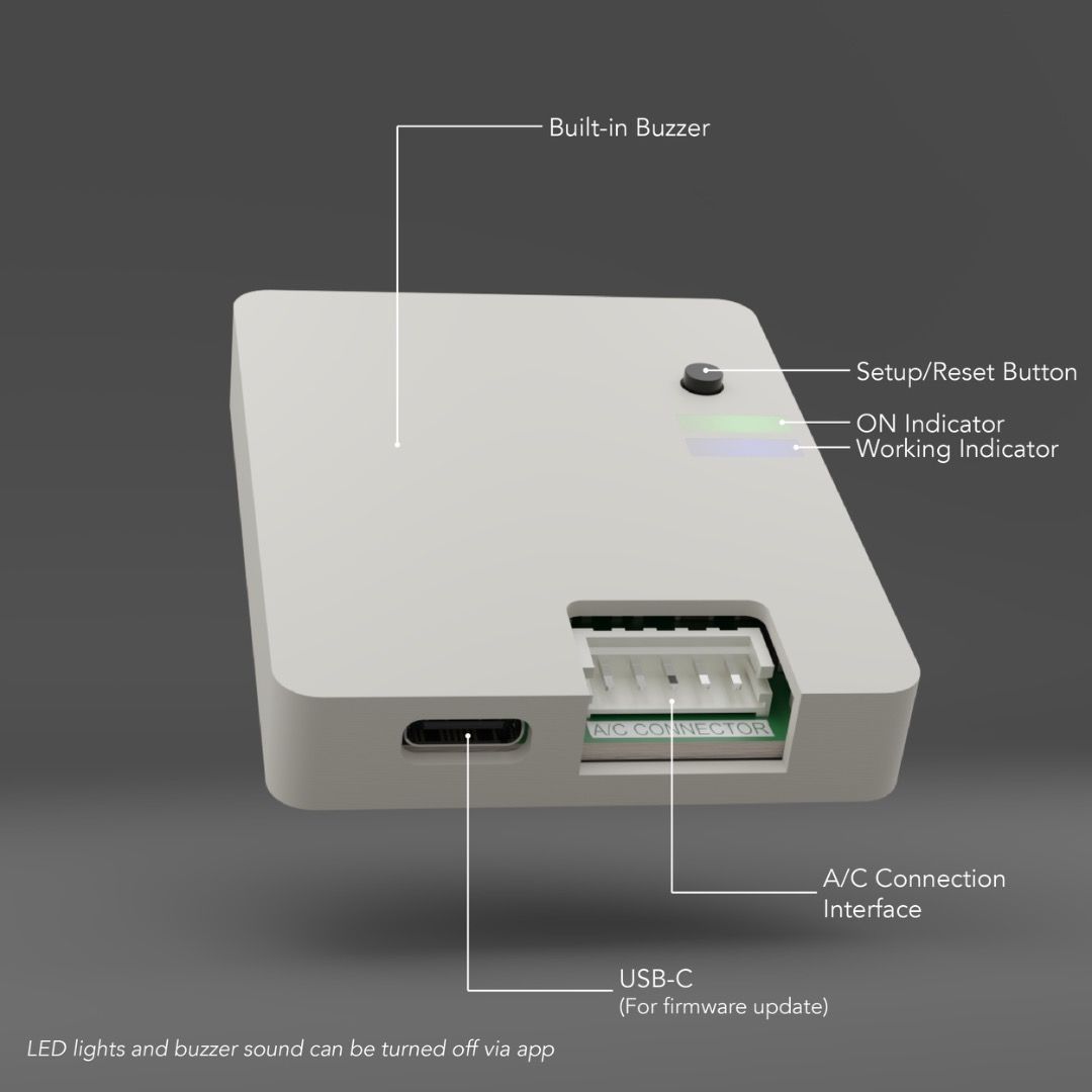 Smart Wi-Fi Module/Controller for Mitsubishi Electric Air Conditioners ...