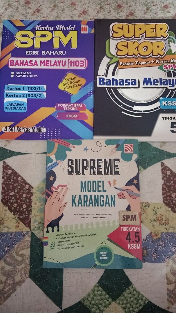 SPM KSSM Study Books - Bahasa Melayu, English, Mathematics, etc ...