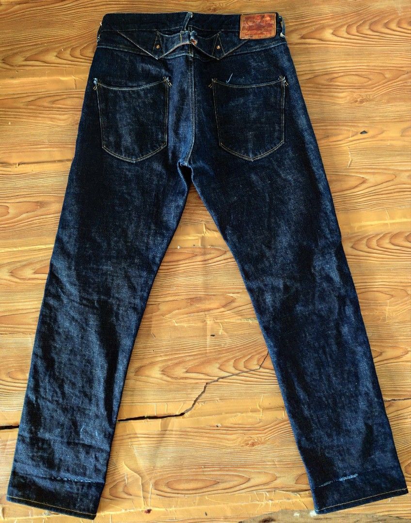 Stevenson Overall Selvedge Samurai jeans Momotaro Iron Heart Pure blue japan Mister freedom ...