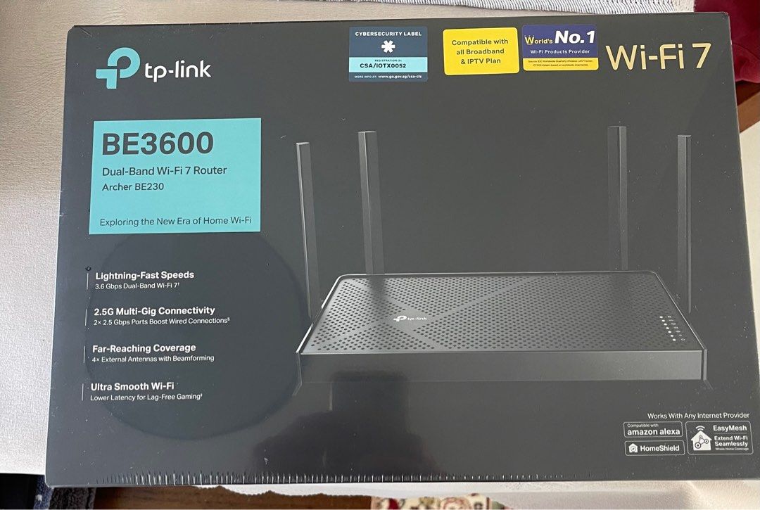 TP Link WIFI7 Router BE3600, Computers & Tech, Parts & Accessories ...