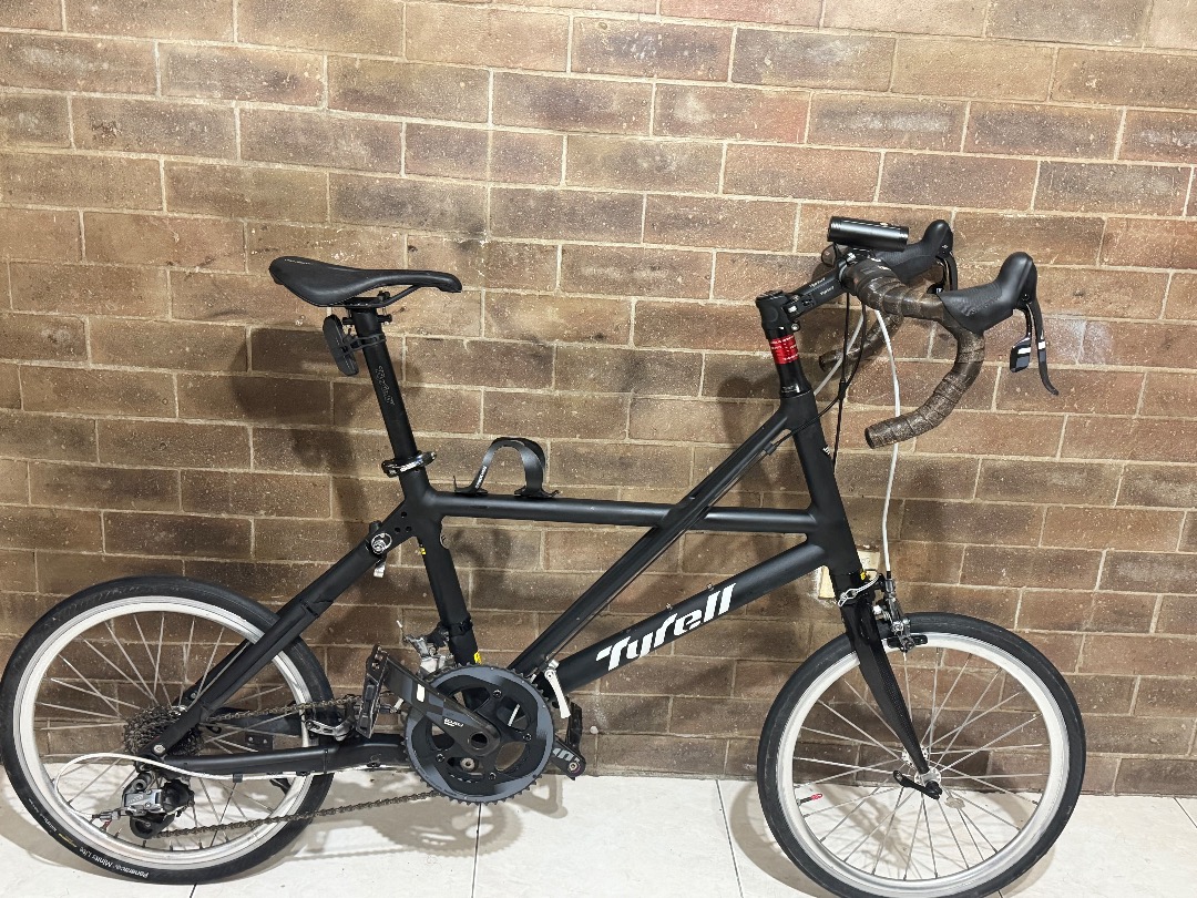 Tyrell Fx mini velo 11sp sram foldable bicycle road bike matt black ...