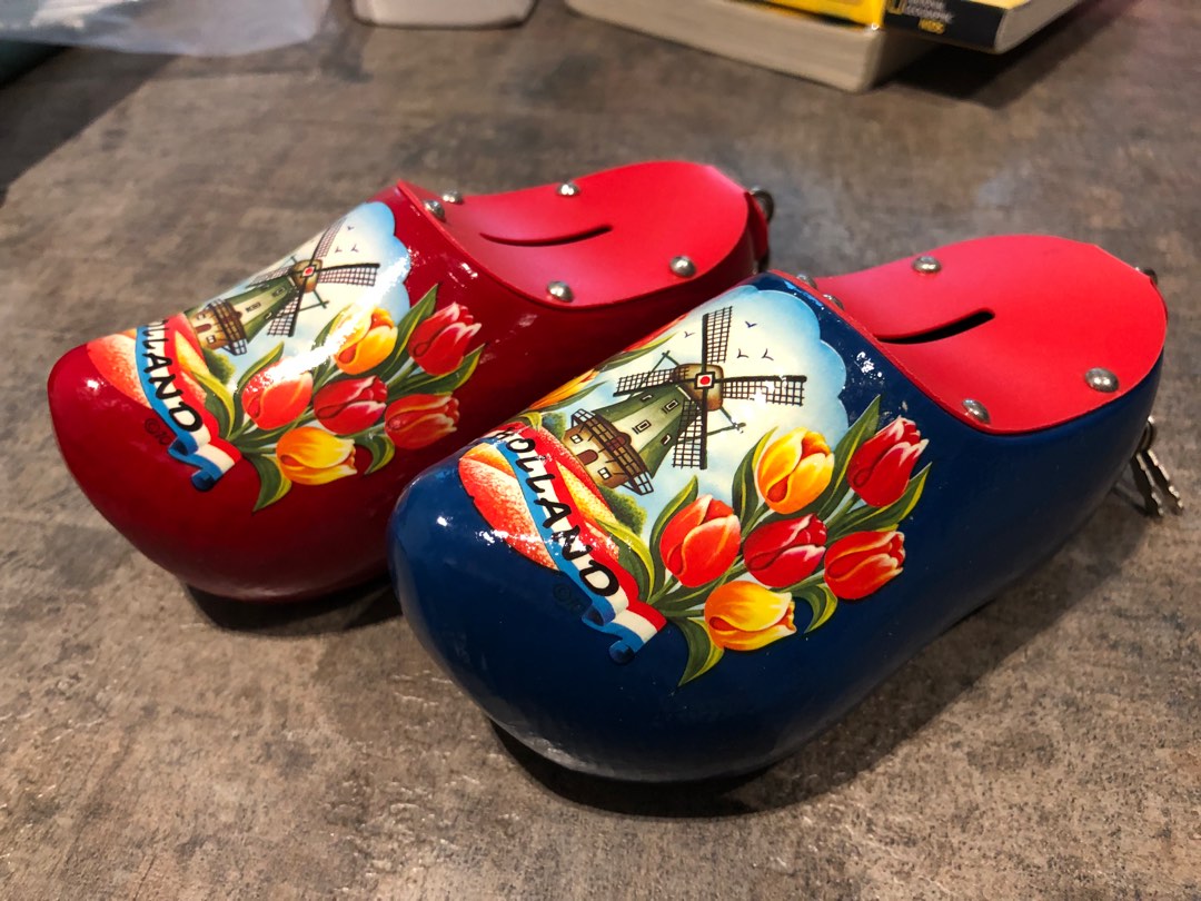 Vintage Holland Clog Money Boxes with Locks, Hobbies & Toys, Toys ...