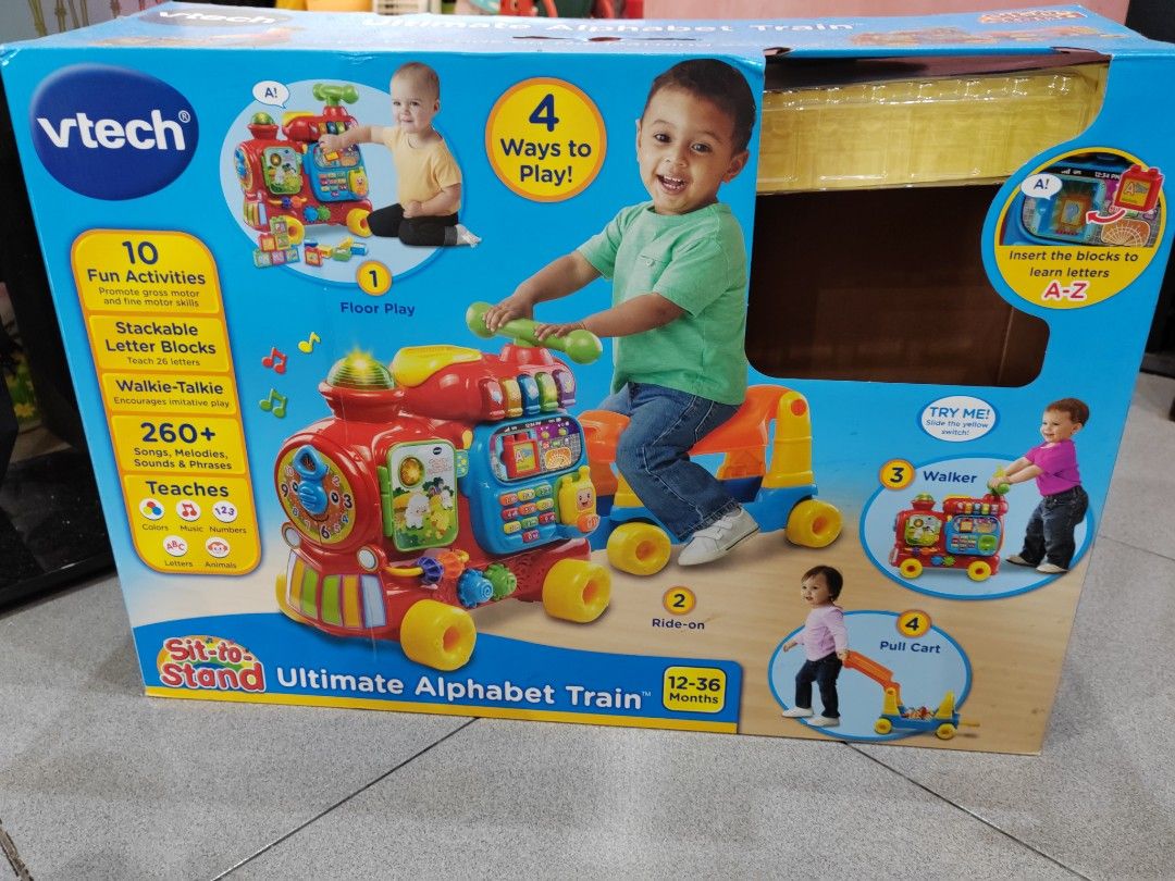 VTech Sit-to-Stand Ultimate Alphabet Train, Hobbies & Toys, Toys ...