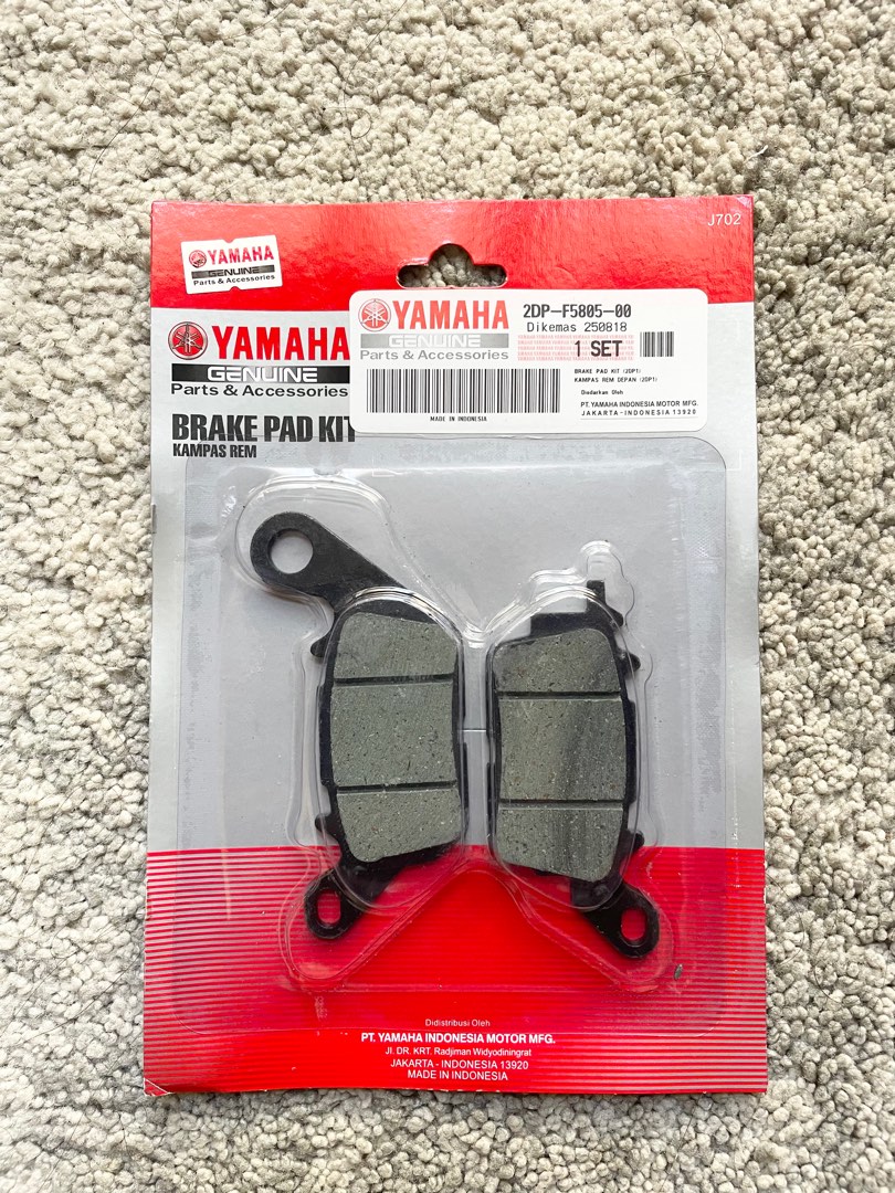 YAMAHA NMAX BRAKE PAD FRONT ORIGINAL, Motorcycles, Motorcycle ...