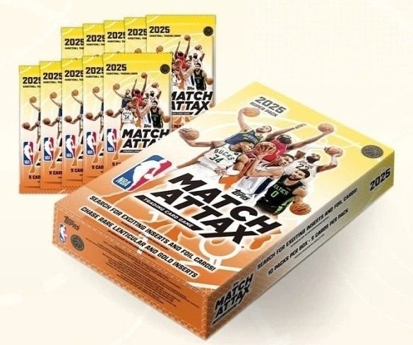 🔥🚨 2025-26 Topps Match Attax NBA Super Pack Edition SEALED BOX ...