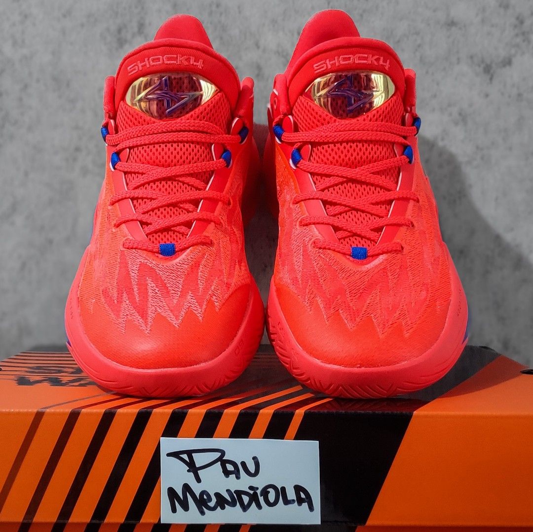 ANTA Shockwave 7 "Lava", Men's Fashion, Footwear, Sneakers on Carousell