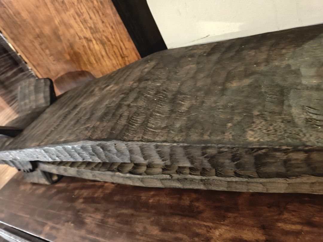 Antique Wooden Ifugao Hagabi Carved Bench, Furniture & Home Living ...