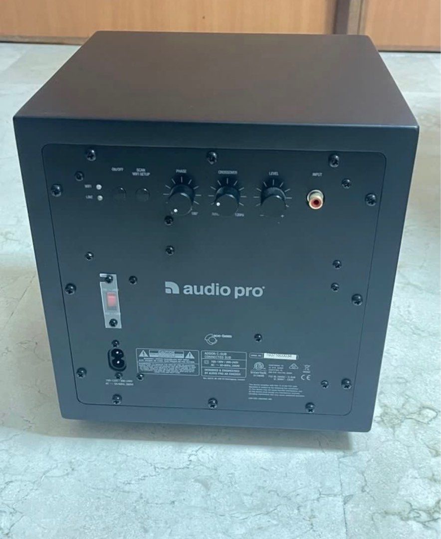 Audio Pro Addon C-Sub Wireless 200W Class D Subwoofer - Black, Audio ...