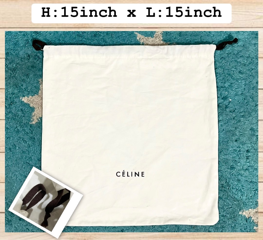 Authentic Celine Dust bag H:15inch x L:15inch, Women's Fashion, Bags ...