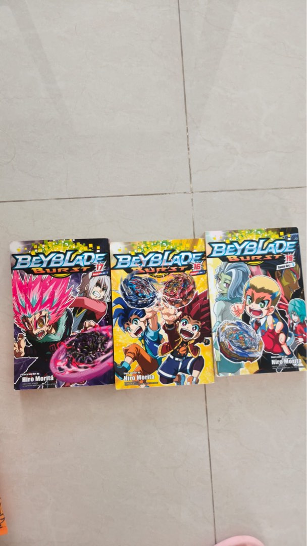 Beyblade Burst Manga Volumes 15, 16, 17, Hobbies & Toys, Books ...