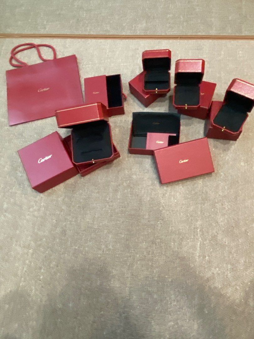 Cartier Jewelry Boxes - Various Sizes, Luxury, Accessories on Carousell