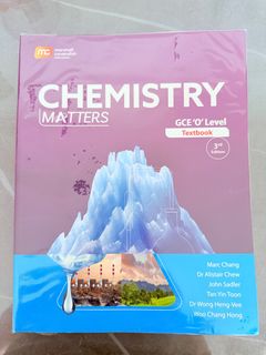 GCE O Level Chemistry Matters Textbook, Hobbies & Toys, Books ...