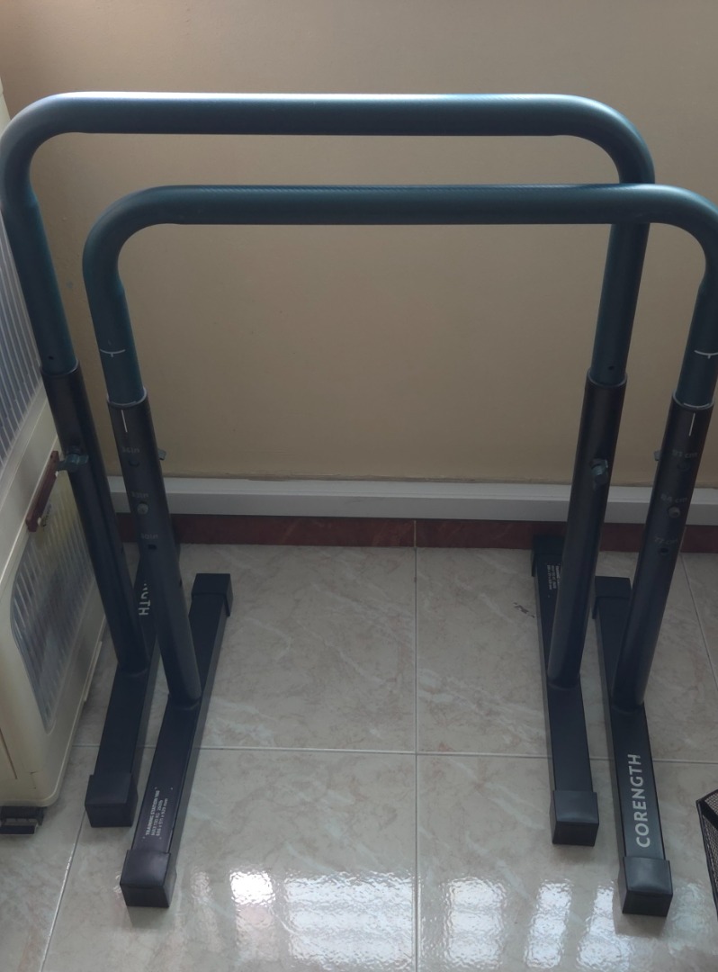 CORENGTH Adjustable Dip Bars TS 100, Sports Equipment, Exercise ...