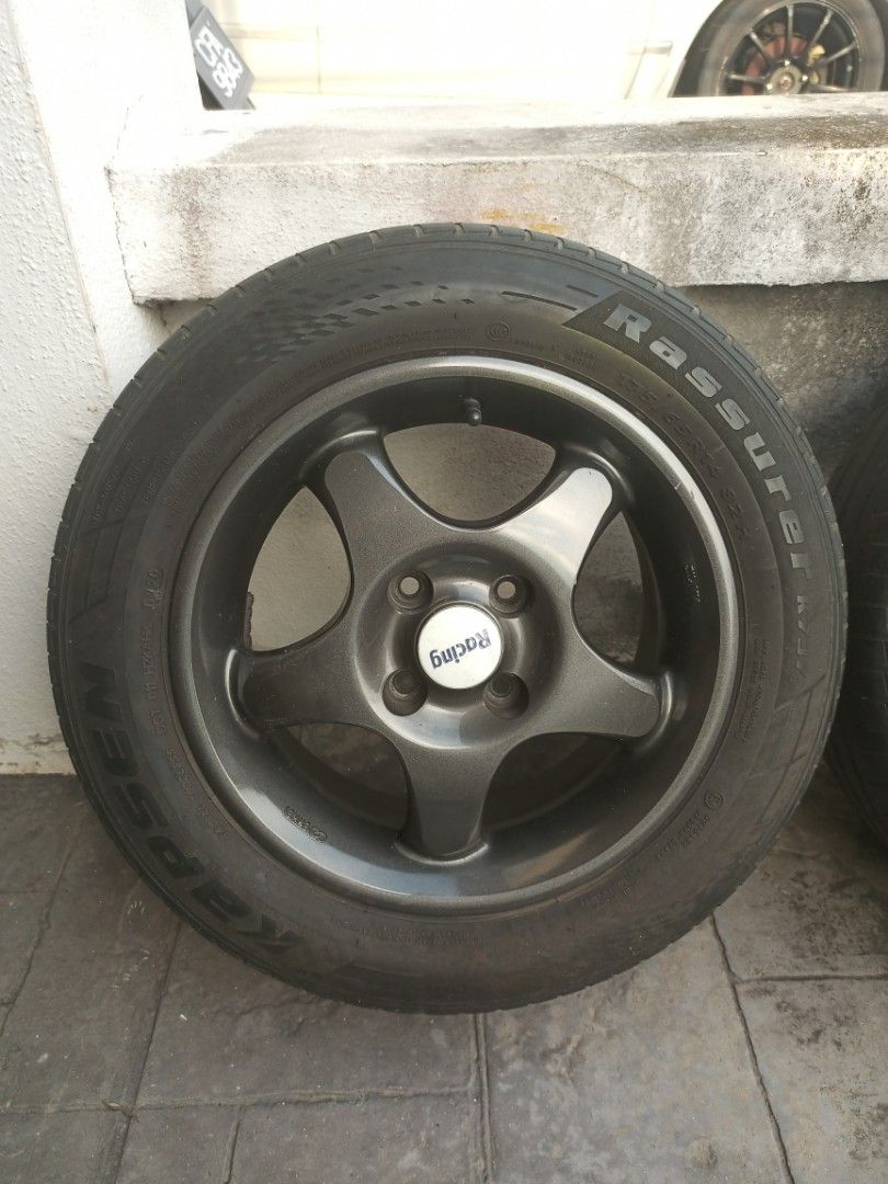 Enkei Racing Rims with Tires, Auto Accessories on Carousell