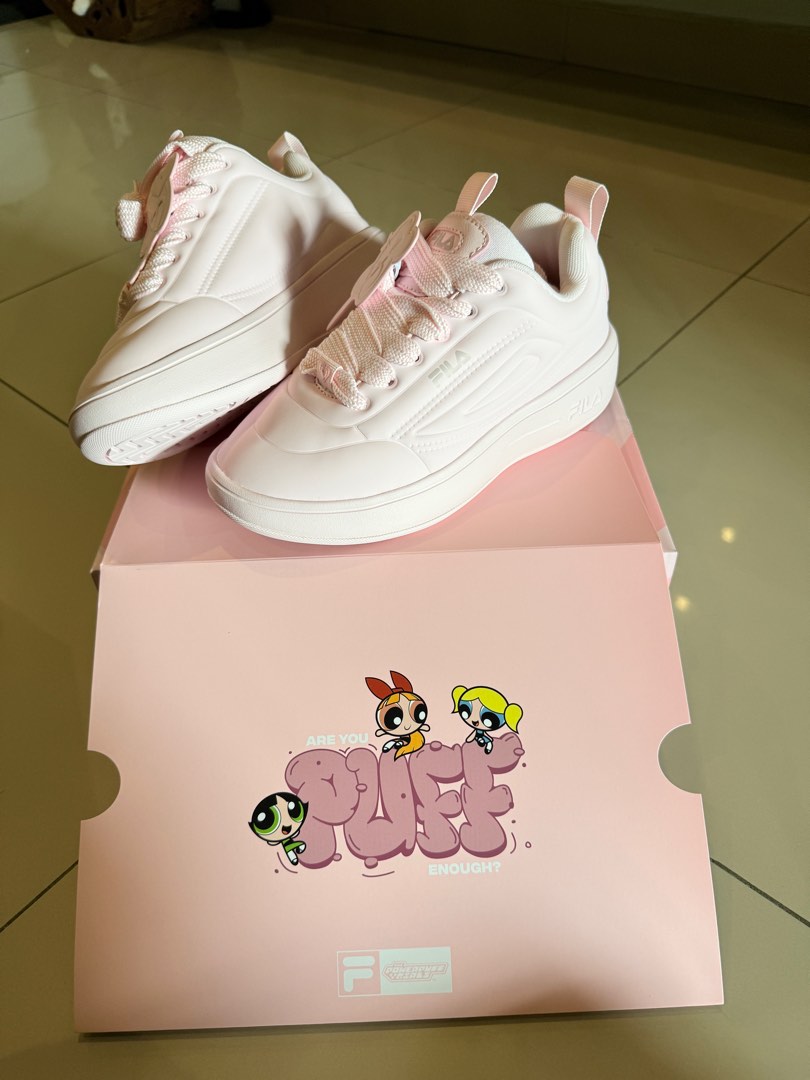 Fila x The Powerpuff Girls Superblossom Sneakers Pink, Women's Fashion ...