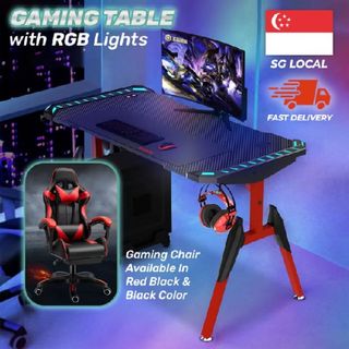 Gaming Table with RGB Lights - SG Local, Furniture & Home Living ...