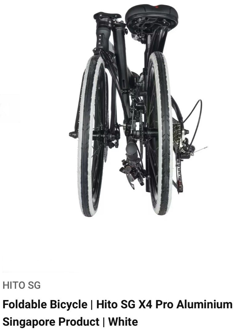 Hito SG X4 Pro Foldable Bicycle - White, Sports Equipment, Bicycles ...