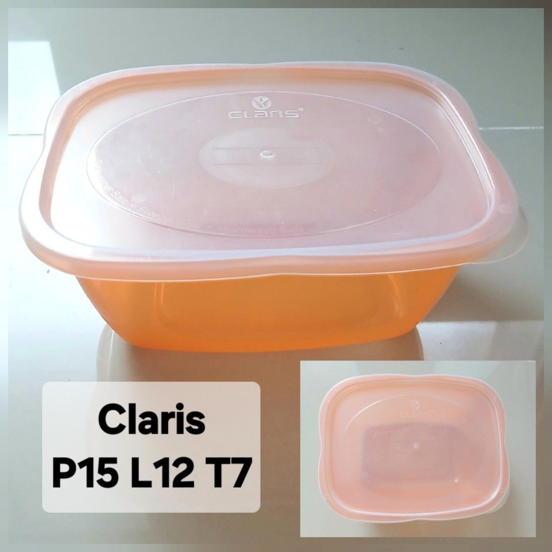 Kotak box wadah plastik Claris food grade serbaguna , bekas, Serba ...