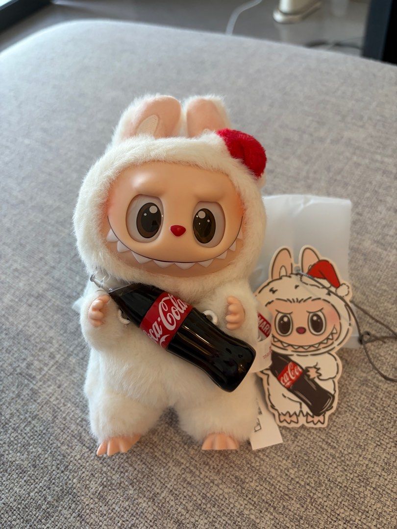 Labubu x Coca-Cola Plush Toy, Hobbies & Toys, Toys & Games on Carousell